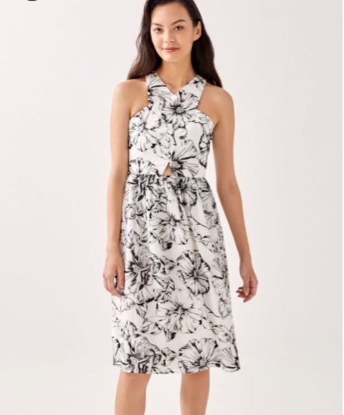 LB Love Bonito Teagan Embroidered Halter Midi Dress, Women's Fashion ...