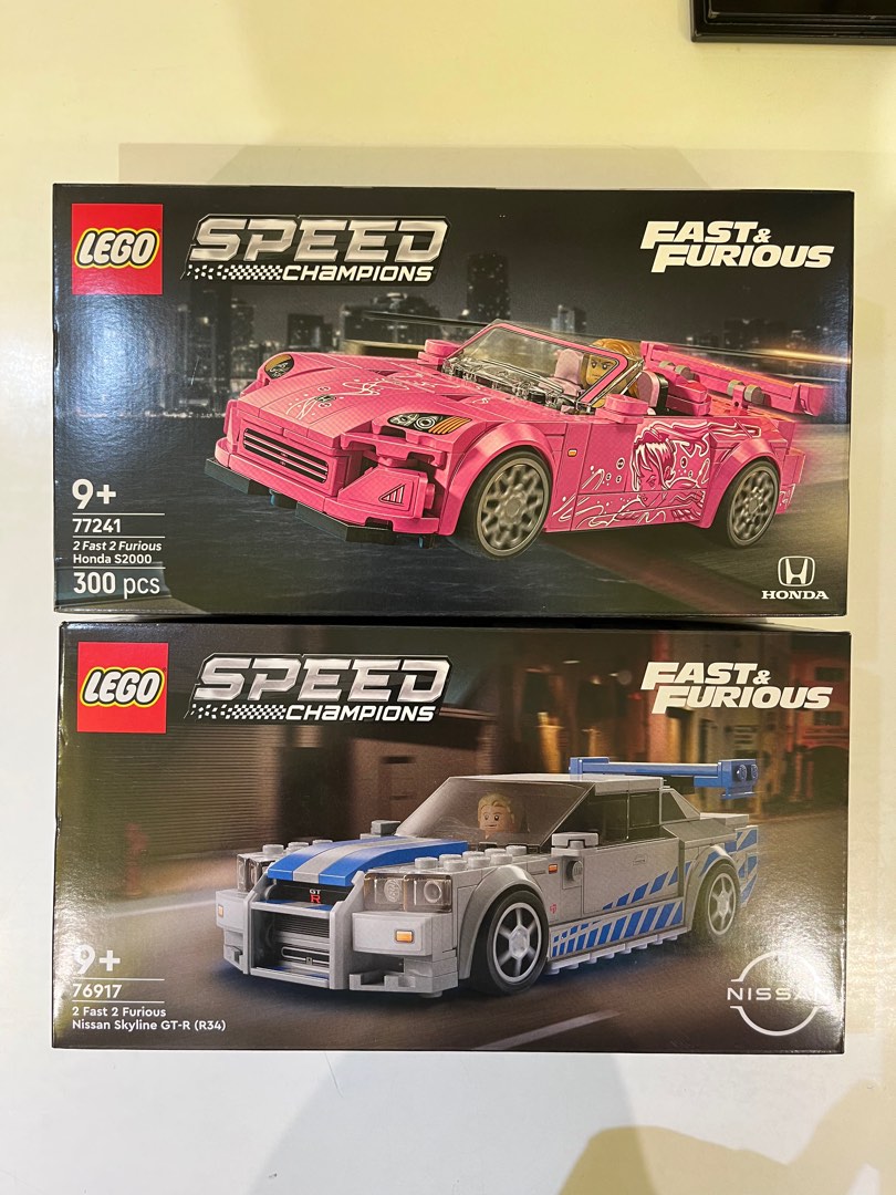 Lego 77241 & 76917 Speed Champion 2 Fast 2 Furious Honda S2000 & Nissan ...