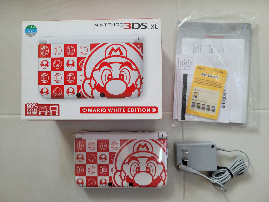[LIMITED EDITION] [RARE] Nintendo 3DS XL - Mario White Edition, Video ...