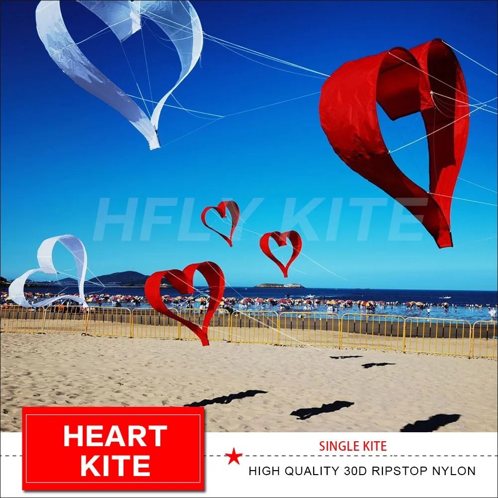 New Arrival 3D Solid Heart Kite High Quality 0.88m Love Heart Shape ...
