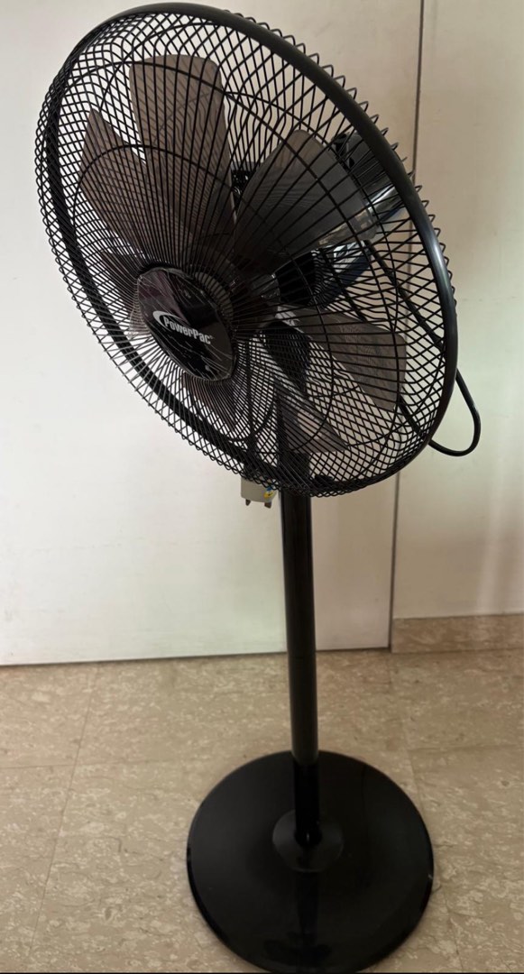 PowerPac Stand Fan - Black, Furniture & Home Living, Lighting & Fans ...