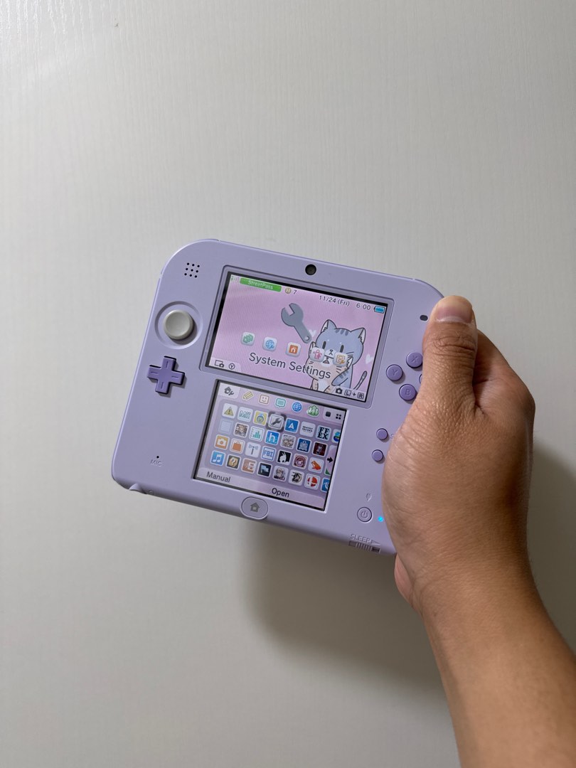 Rare Nintendo 2ds lavender CFW, Video Gaming, Video Game Consoles ...