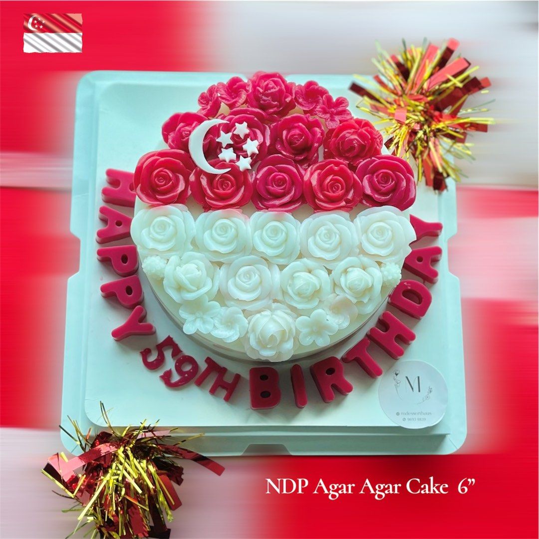 SG60 NDP Jelly cake | Agar Agar Cake, Food & Drinks, Homemade Bakes on ...