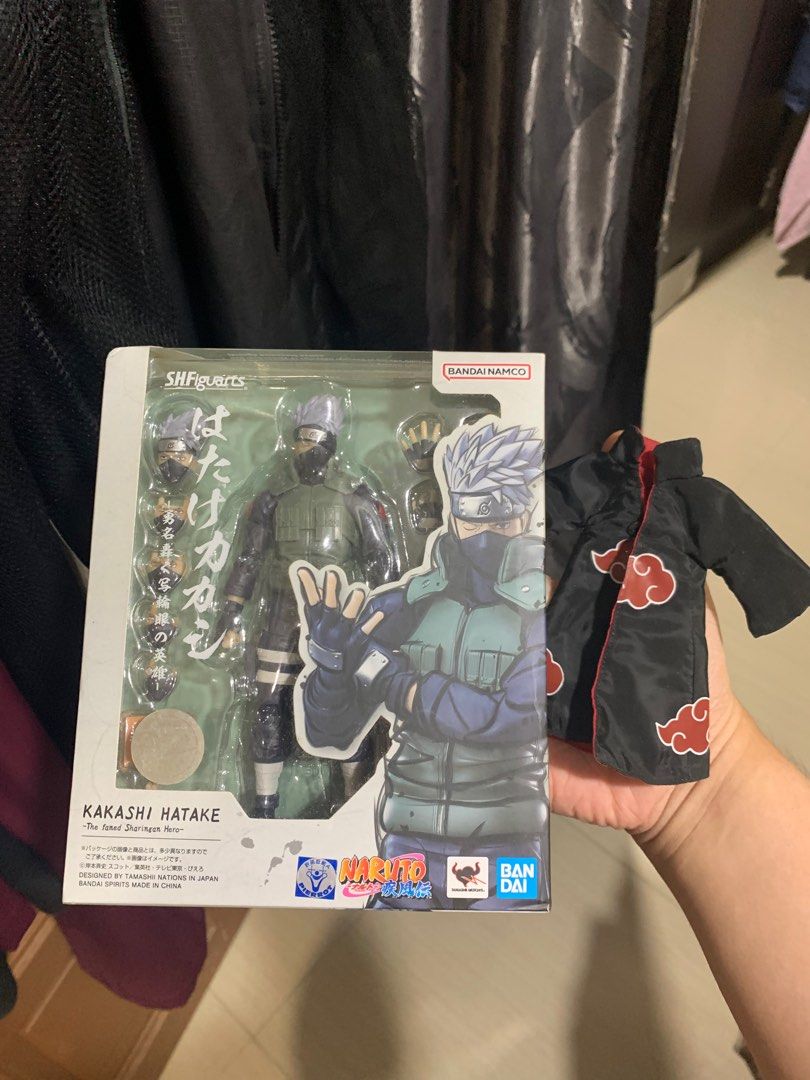 SHF Kakashi + Akatsuki Cloak, Hobbies & Toys, Toys & Games on Carousell