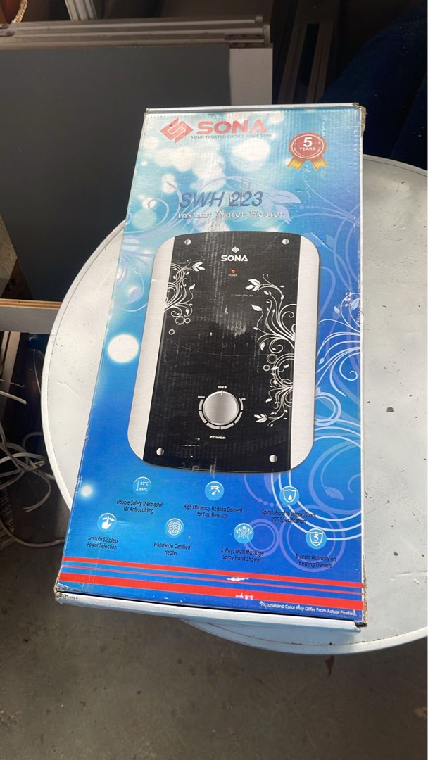 SONA SWH 223 Instant Water Heater, TV & Home Appliances, Water Heater ...