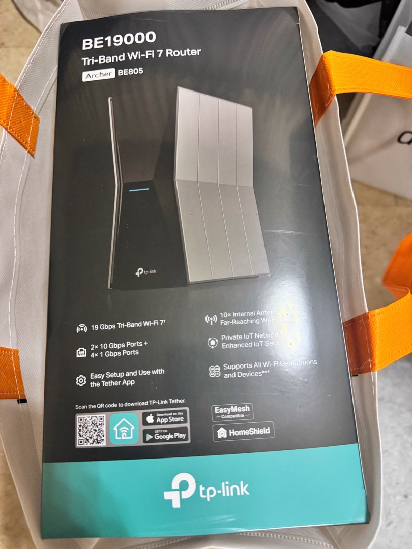 TP Link Archer BE805 BE19000 Tri-Band Wi-Fi 7 Router, Computers & Tech ...