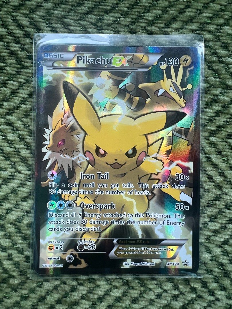 URGENT BID | RARE Pikachu EX XY124 PROMO, Hobbies & Toys, Toys & Games ...