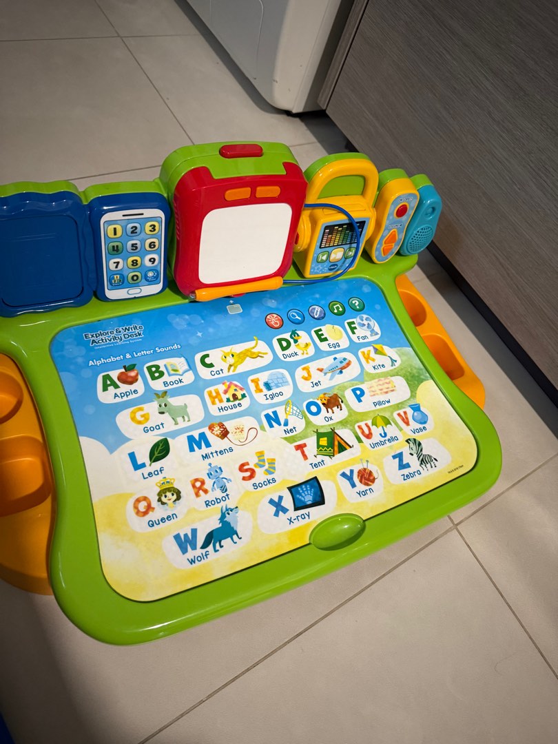 VTech Explore & Write Activity Desk & Stool, Babies & Kids, Baby Nursery & Kids Furniture, Kids ...