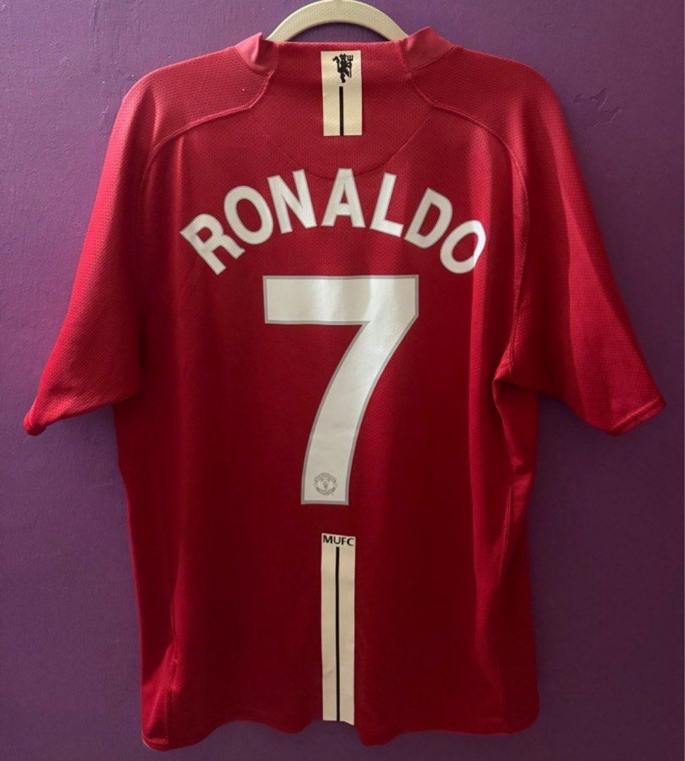#7 CR7 Cristiano Ronaldo Manchester United Home 2008-09 soccer/football ...
