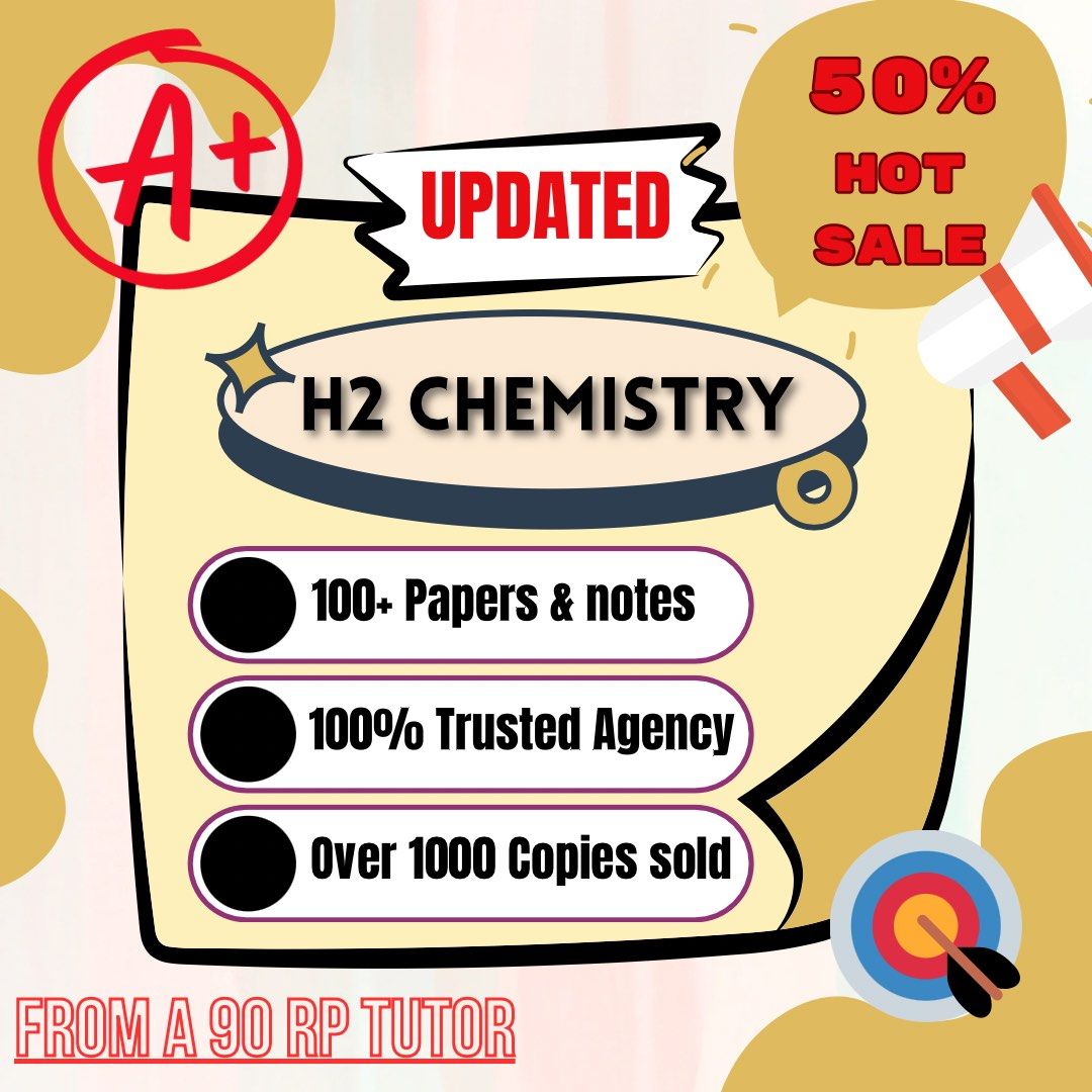 🔥 [UPDATED] 2026 Premium H2 CHEMISTRY A-Level Bundle - topical notes ...