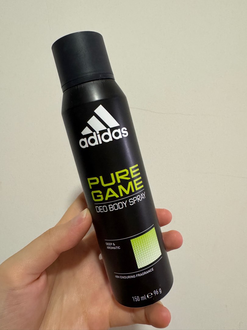 Adidas Pure Game Deo Body Spray, Beauty & Personal Care, Fragrance ...