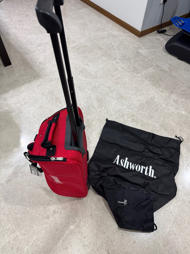 Ashworth Trolley Bag - Red, Hobbies & Toys, Travel, Luggage on Carousell