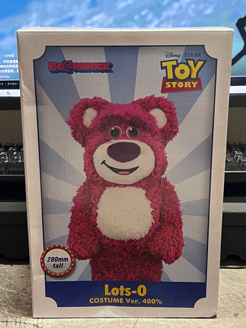BEARBRICK Toy Story lotso 400% Rozzo Disney, 興趣及遊戲, 玩具 & 遊戲類 - Carousell