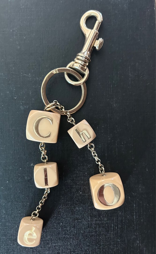 Chloe Letter Cube Keychain, Luxury, Accessories on Carousell