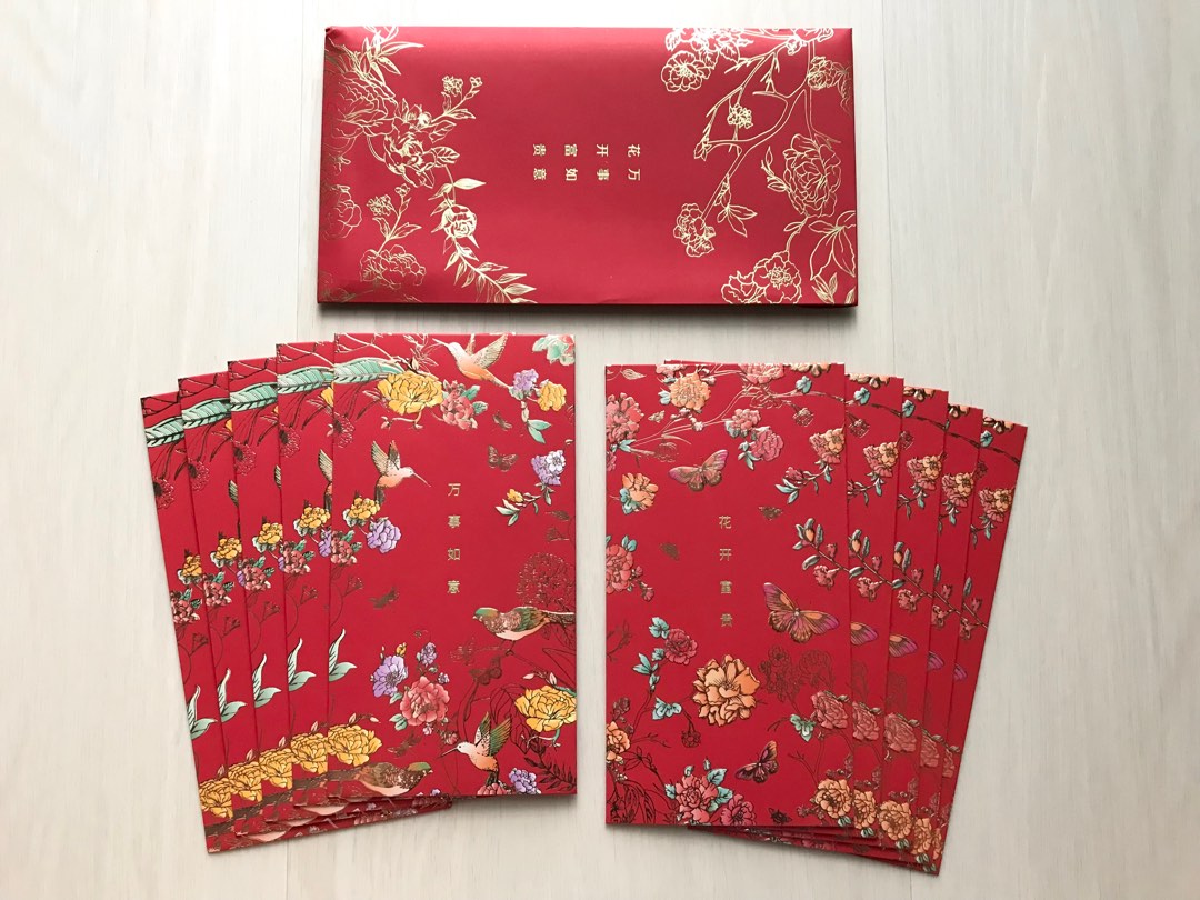 Cover+10pcs Standard Chartered Priority 2025 rubbery red packet / ang ...