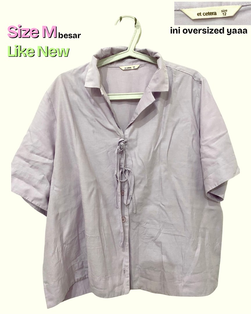 Et Cetera Top Kemeja, Fesyen Wanita, Pakaian Wanita, Atasan di Carousell