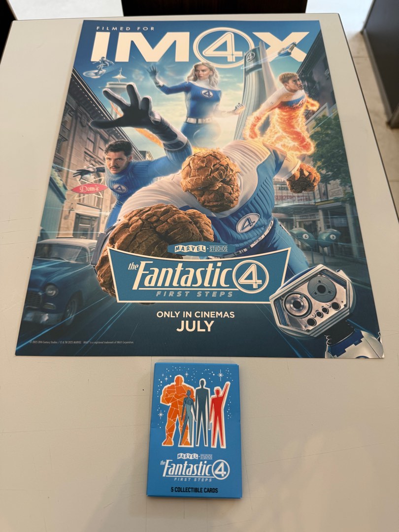 Fantastic Four IMAX Poster & Collectible Cards, Hobbies & Toys ...