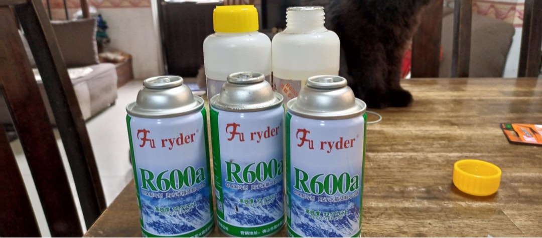 FREON R600 & COMPRESSOR OIL FOR REF, Furniture & Home Living, Home ...