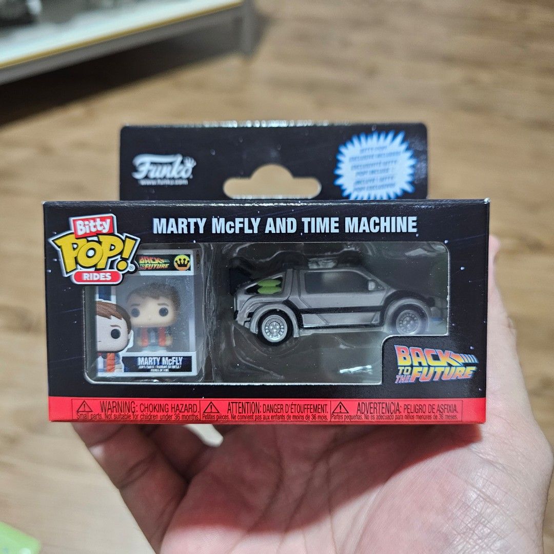 Funko Bitty Pop Rides Back To The Future Marty McFly and Time Machine ...