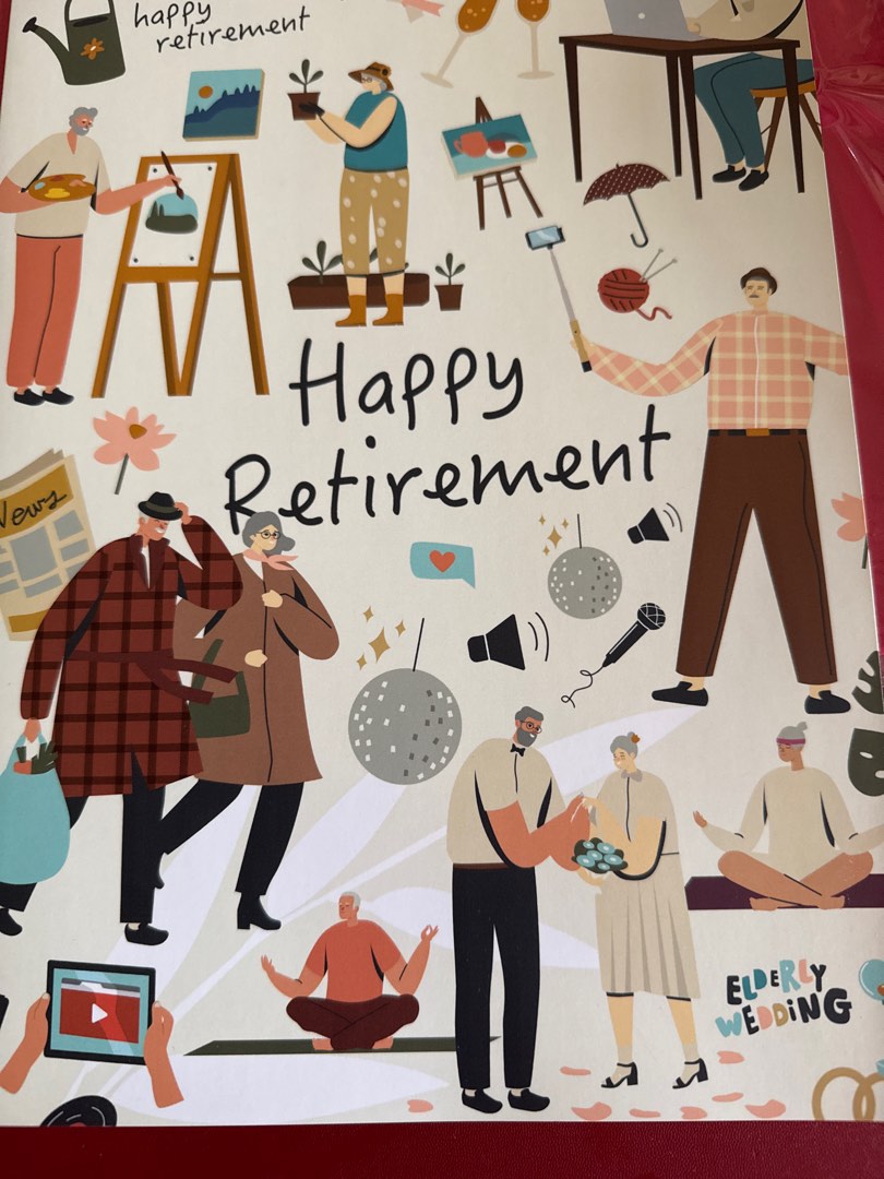 Happy Retirement Greeting Card A3 size, Hobbies & Toys, Stationery ...