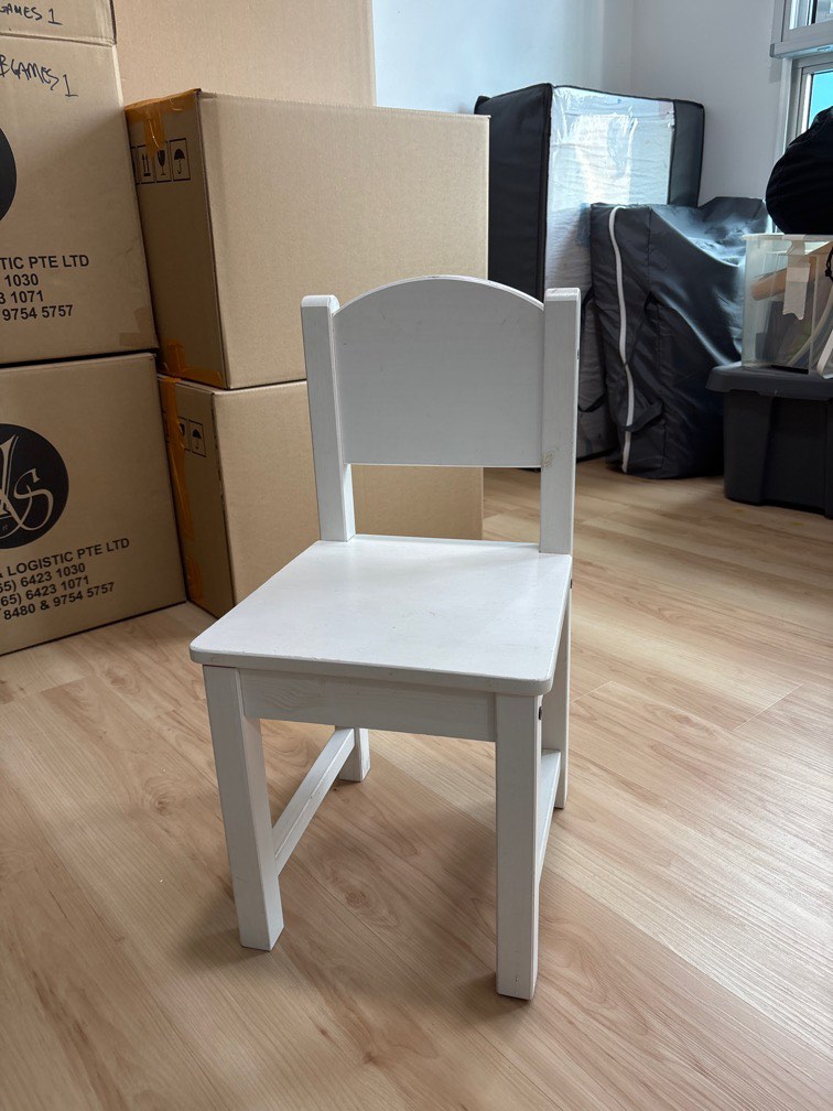 IKEA SUNDVIK Children's chair, white, Babies & Kids, Baby Nursery ...