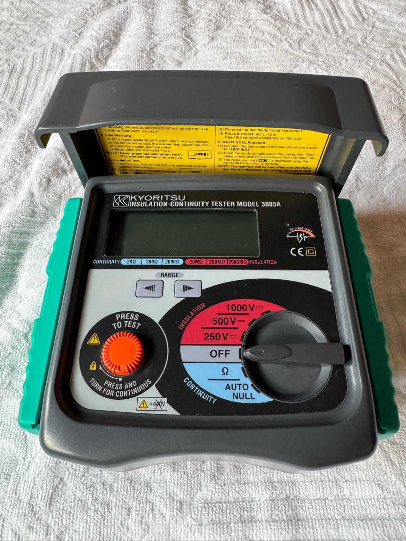Kyoritsu 3005A Digital Insulation Tester, TV & Home Appliances ...