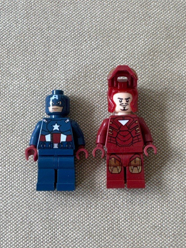 Lego Iron Man - Mark 6 Armor, Small Helmet Visor & Captain America ...