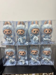 Authentic Discounted Popmart Vinyl Plush Pendant Labubu Hide And Seek ...