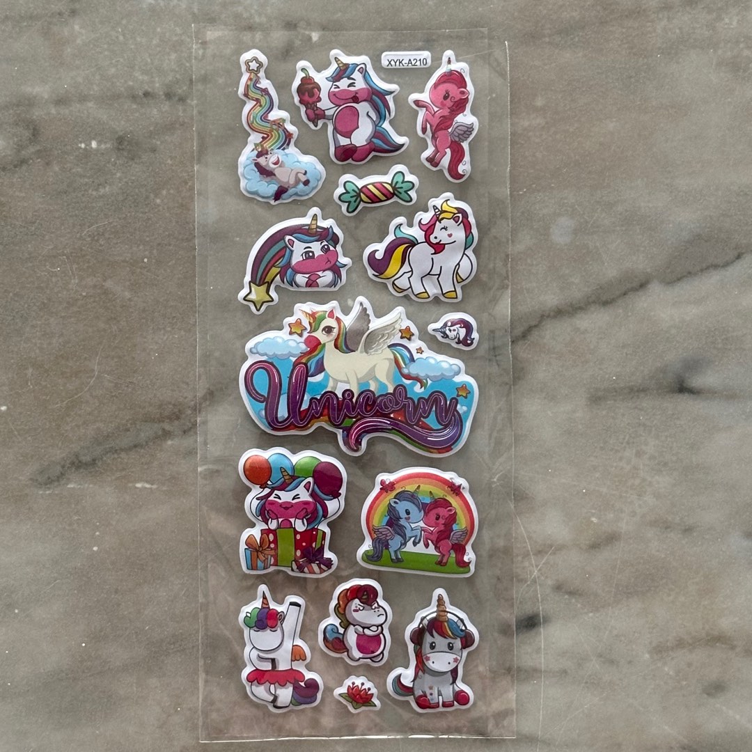NEW BARU Sticker unicorn lucu bagus kuda murah termurah little pony ...