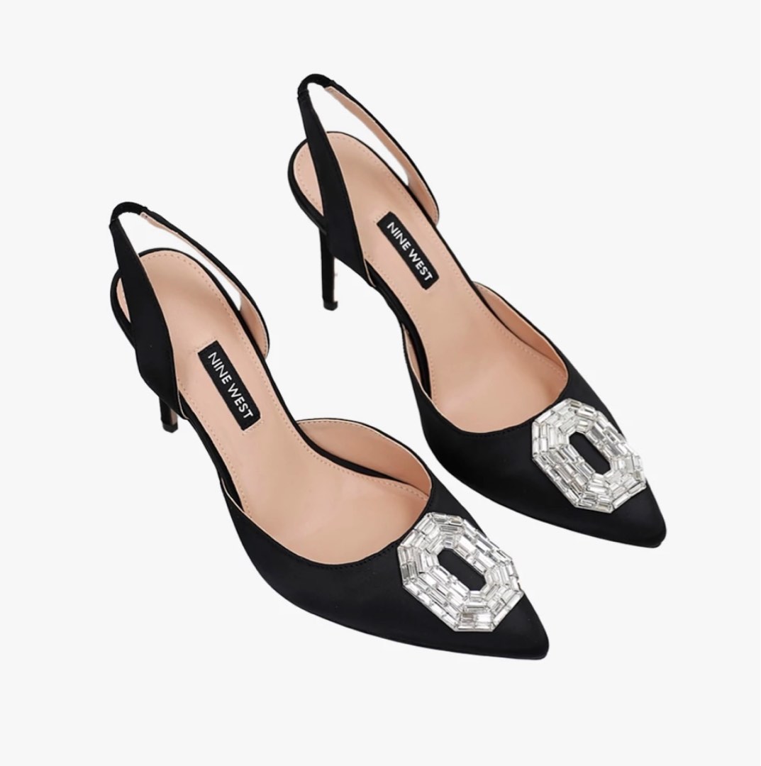 Nine West satin heels size 36 New, Fesyen Wanita, Sepatu di Carousell