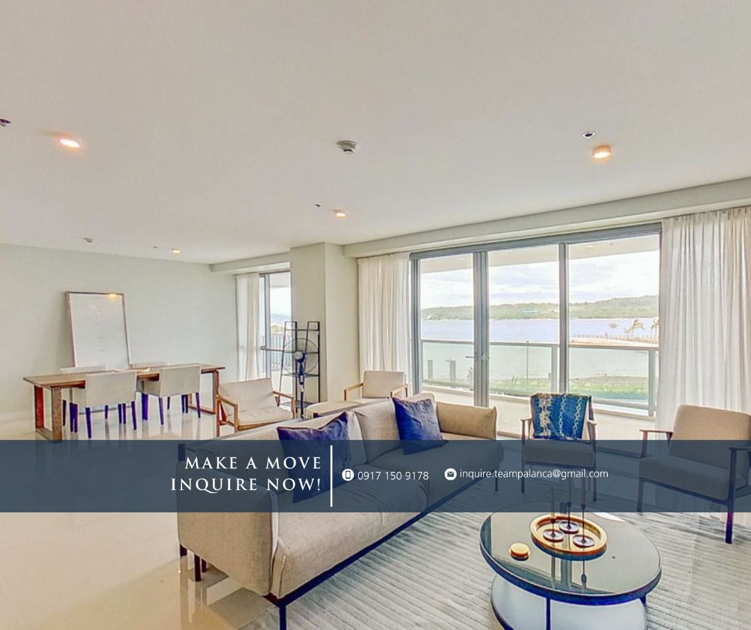 Panoramic Seaview Suite Facing Samal – 3BR Corner Unit at Azuela Cove ...