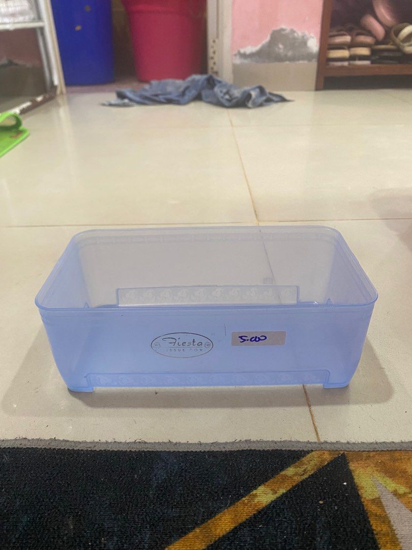 PL Tempat Tissue Box Persegi Panjang Plastik Warna Biru Ukuran 24cm ...