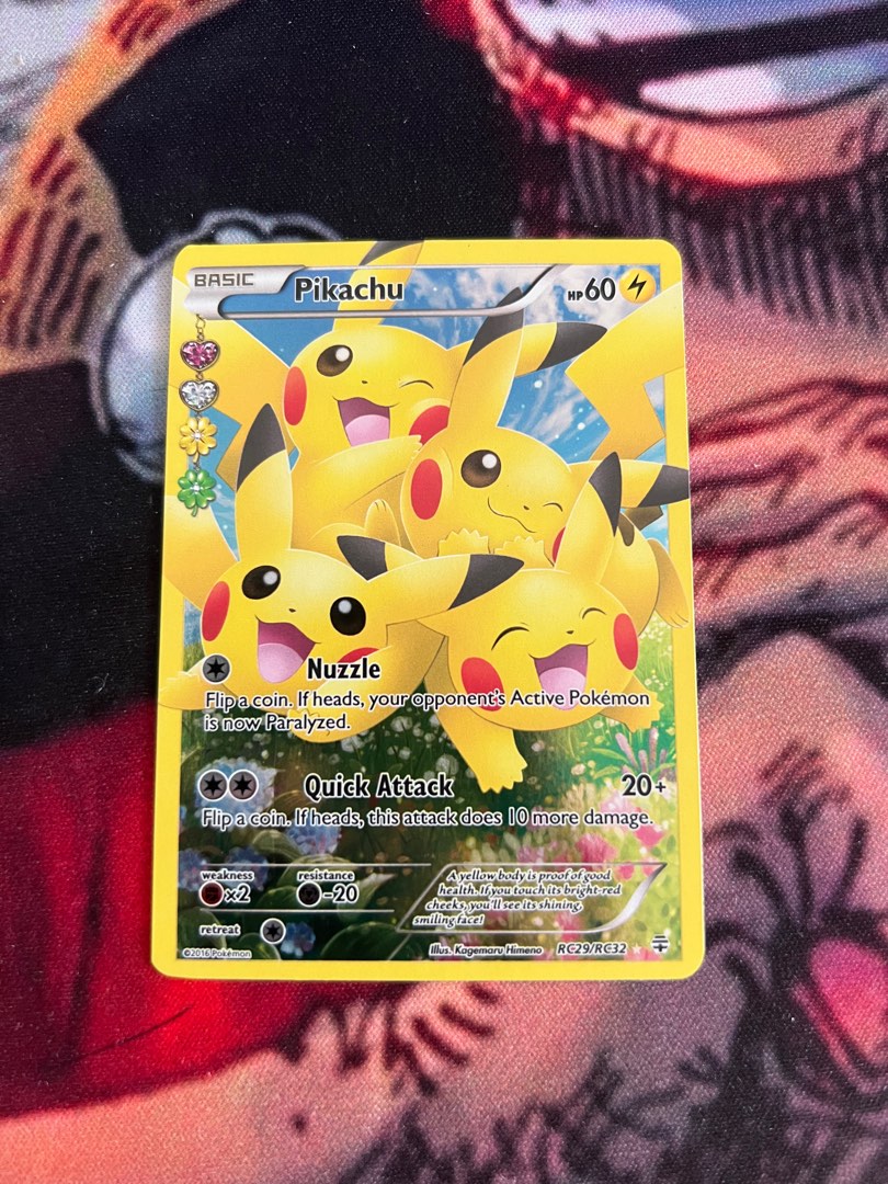 Pokemon TCG Cards: Pikachu Full Art FA RC29 XY Generations Radiant ...
