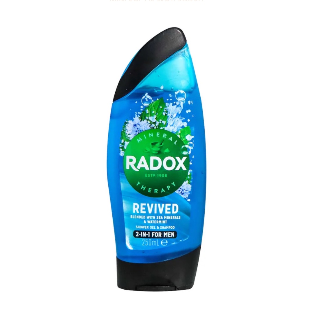 Radox Revived Shower Gel & Shampoo 250ml (Sea Minerals & Watermint), 美容 ...