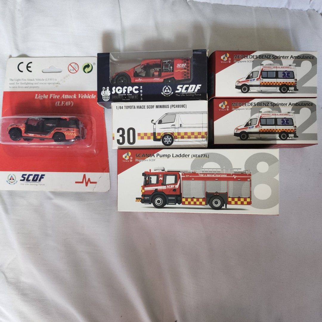 SCDF Diecast Fire Truck Collection, Hobbies & Toys, Toys & Games on ...