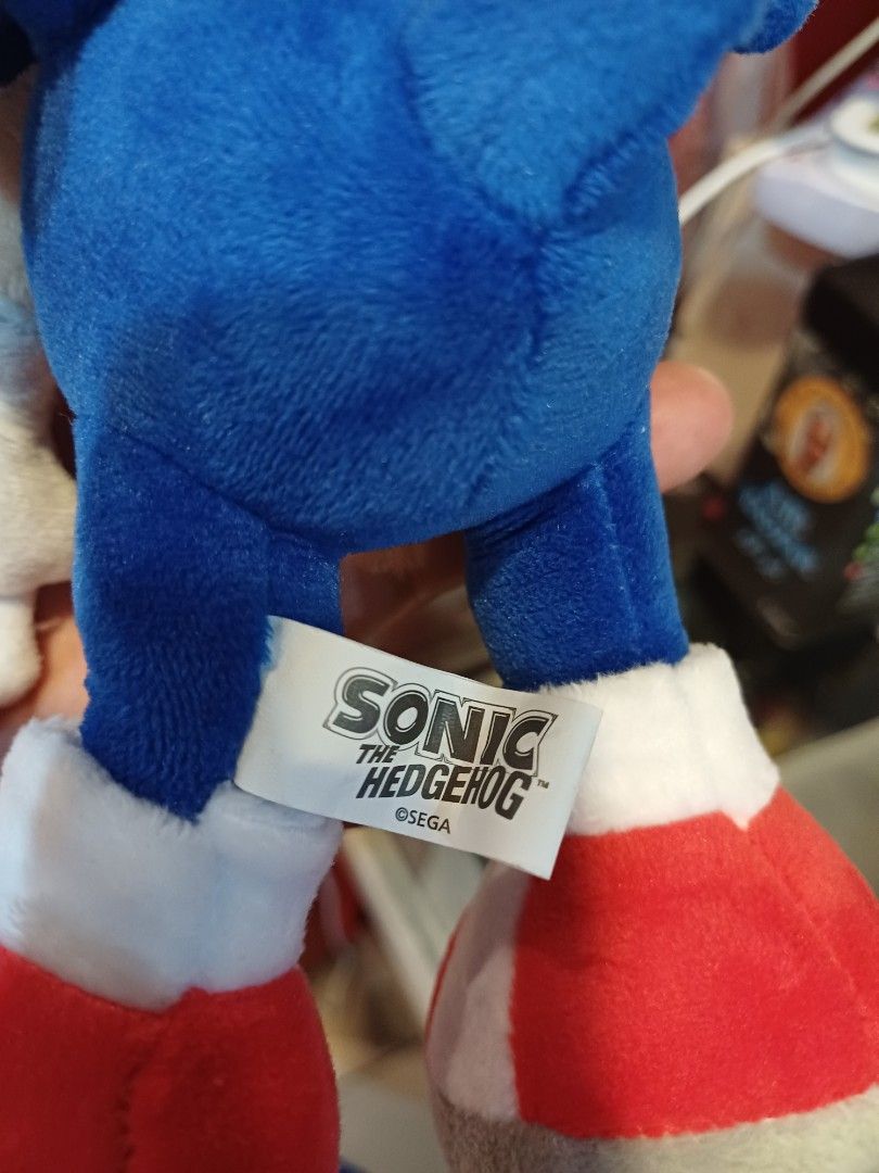 SEGA Sonic the Hedgehog Plush SONIC Stuffed toy Doll Sanei Japan New ...