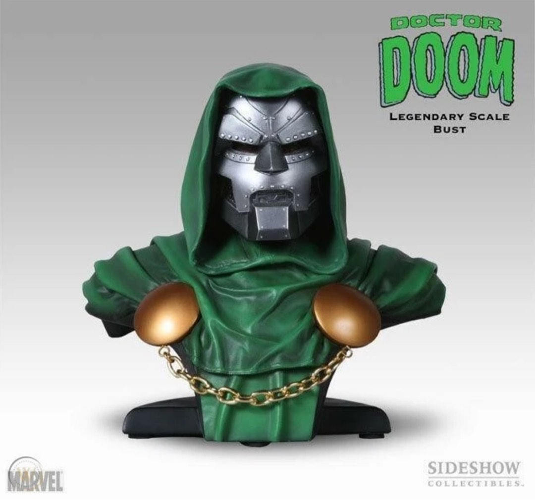 Sideshow legendary scale dr doom 1:2 bust marvel, Hobbies & Toys, Toys ...