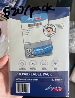 Singpost Tracked Mailing Prepaid Labels, Hobbies & Toys, Stationery ...