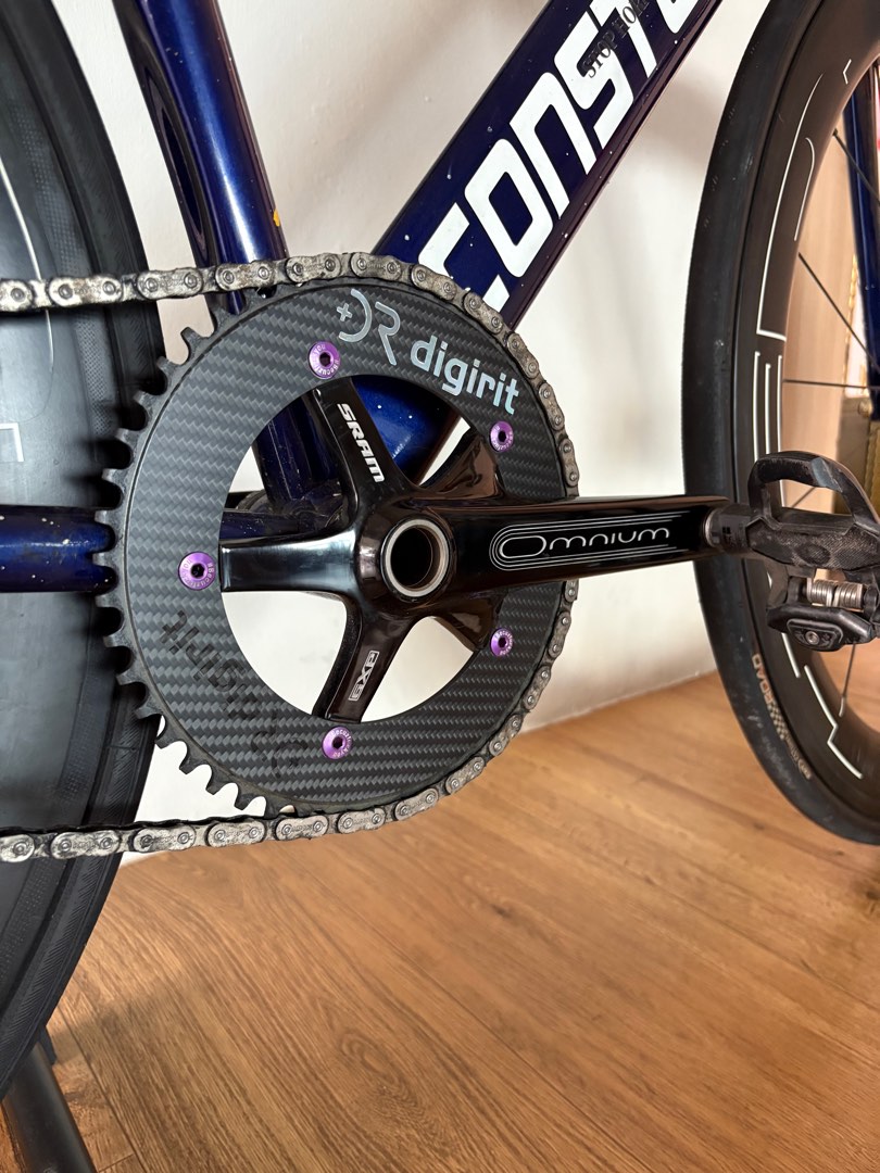 sram omnium crankset digirit chainring look keo classic 3 cleats pedal ...