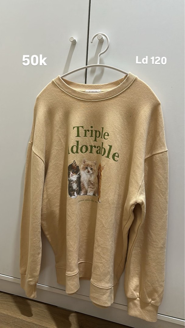 Sweater Baju Hangat Kucing Lucu Gemes Besar No Brand, not Zara GU ...