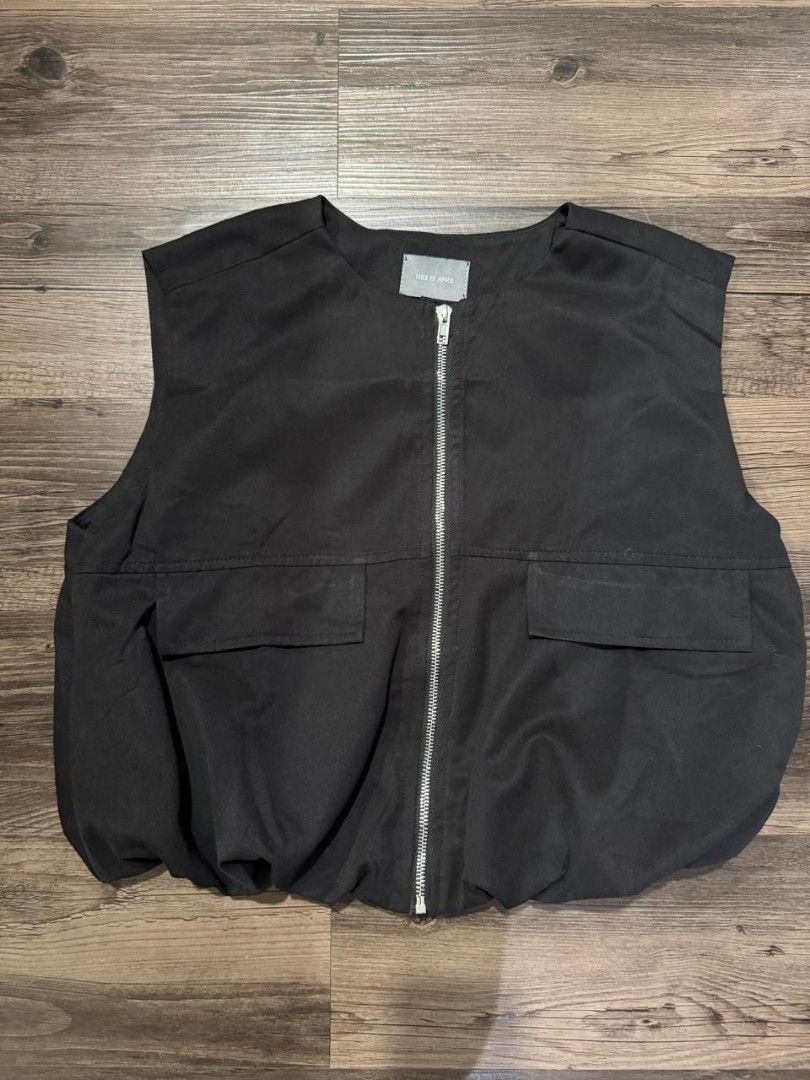Vest THIS IS APRIl, Fesyen Wanita, Pakaian Wanita, Atasan di Carousell