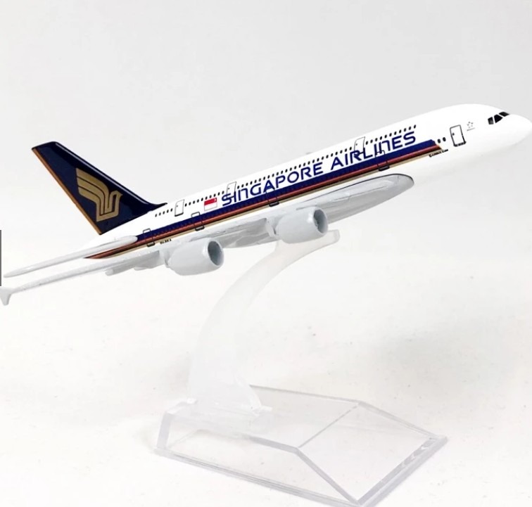 Singapore Airlines SQ SIA A380 Aircraft Model Airbus 380 Diecast Metal ...