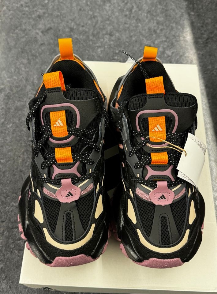 adidas XLG RUNNER DELUXE Sneakers - Black/Orange/Pink, Women's Fashion ...