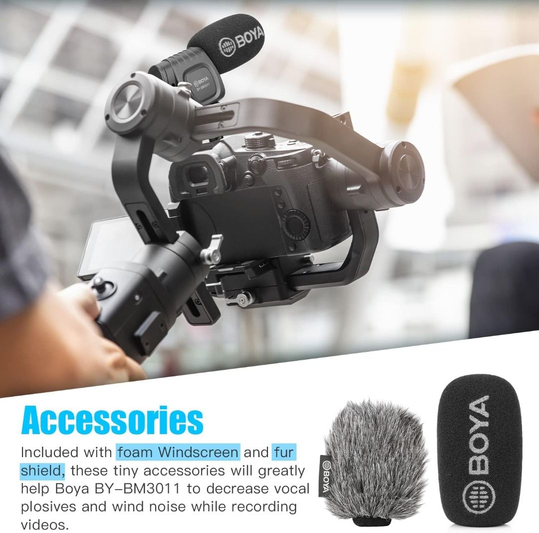 BOYA - Professional Shortgun Microphone ,Compact and Sturdy directional ...