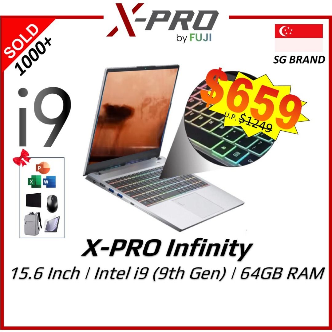 Brand New XPro Infinity Intel i9 Laptop - 9th Gen i9 Fast Speed ...