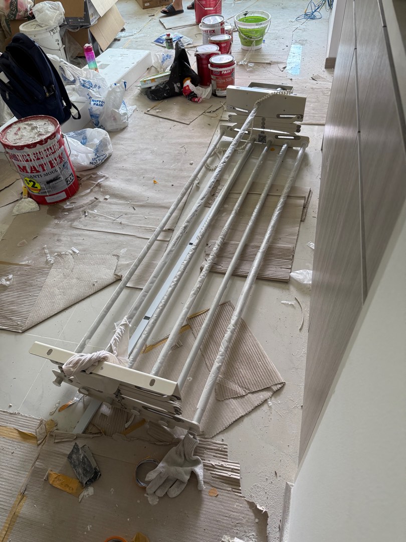BTO HDB laundry Rack, Furniture & Home Living, Home Improvement ...