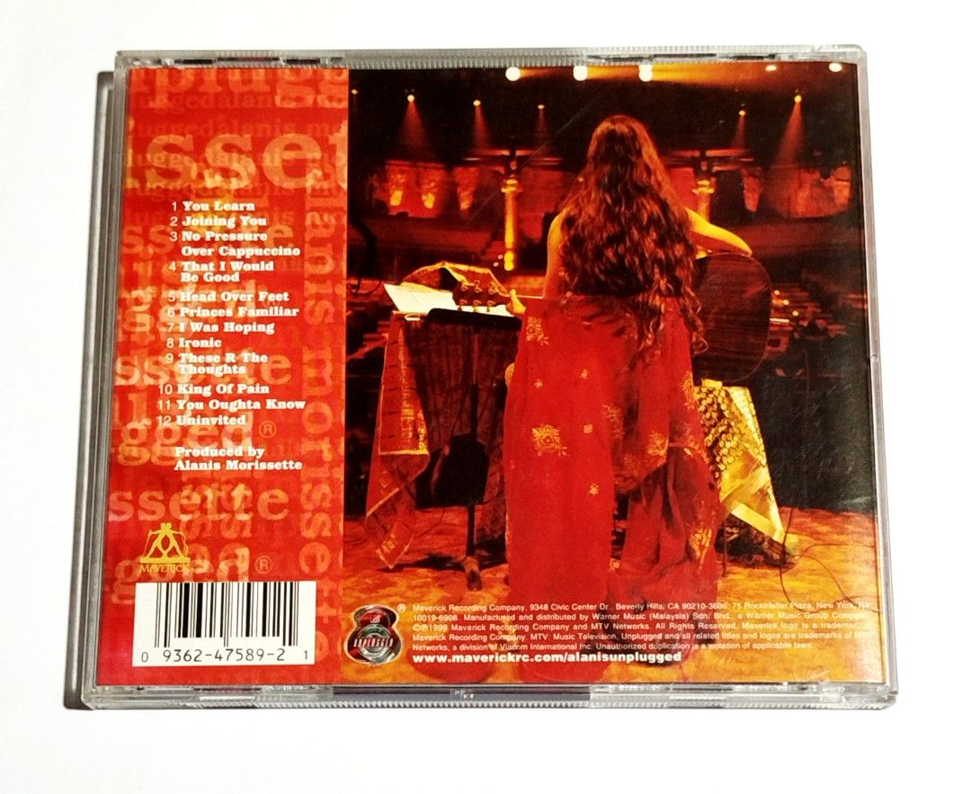CD ALANIS MORISSETTE - MTV UNPLUGGED, Hobbies & Toys, Music & Media ...