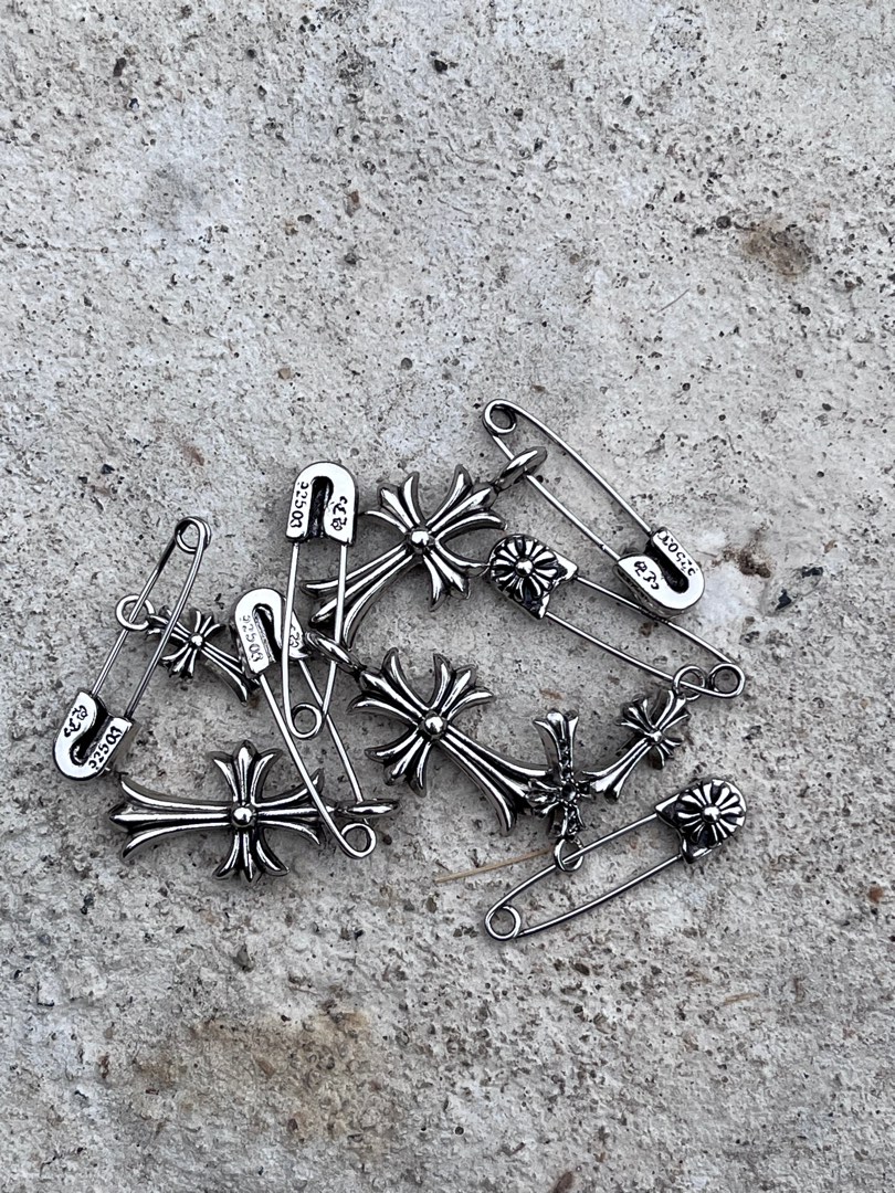 Chrome hearts pins, Luxury, Accessories on Carousell