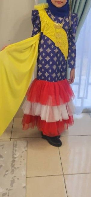 Dress Merdeka, Babies & Kids, Babies & Kids Fashion on Carousell