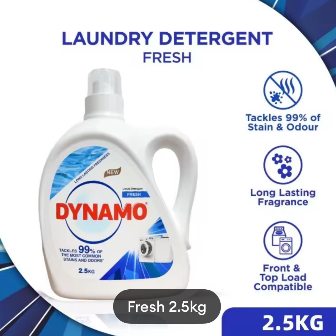 Dynamo fresh Laundry Wash 2.5kg , Furniture & Home Living, Cleaning ...